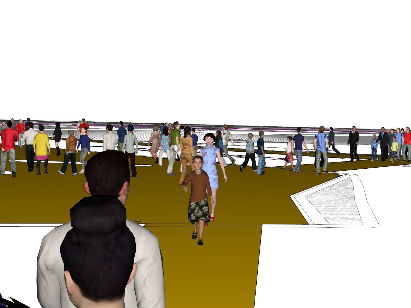 Dublin - Pedestrian flow simulations - Inbepo